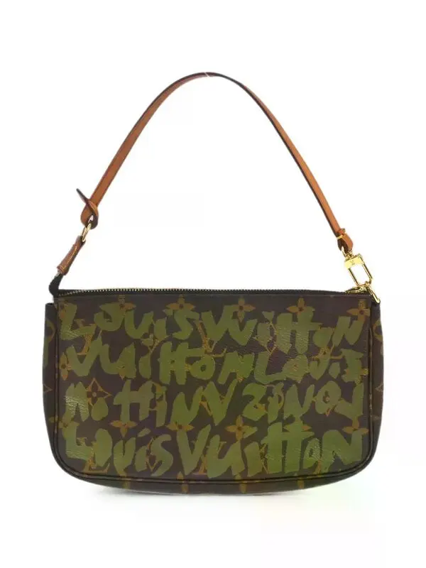 LOUIS VUITTON X Mat Fowler 2001 Graffiti Pochette Tote Bag - Brown
