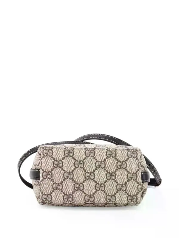 Gucci Gg Emblem Gg Coated Canvas Small Bucket Bag