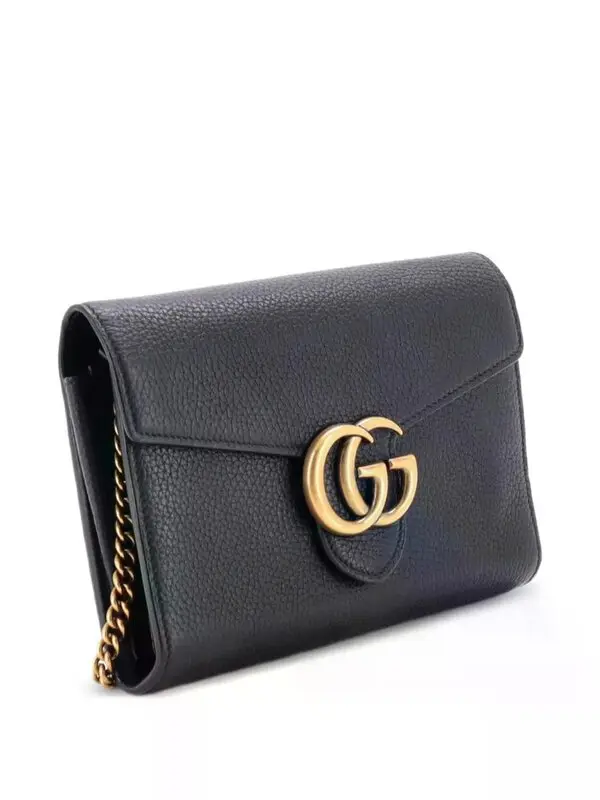 Gucci Gg Marmont Chain Wallet Mini Clutch Bag