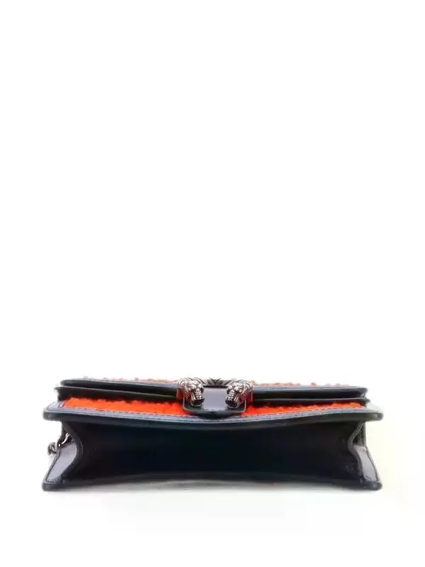 Gucci Dionysus Bag Wool And Leather Super Mini Crossbody Bag
