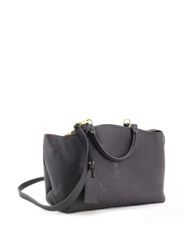 LOUIS VUITTON Petit Palais Handbag Monogram Empreinte Giant Satchel - Black
