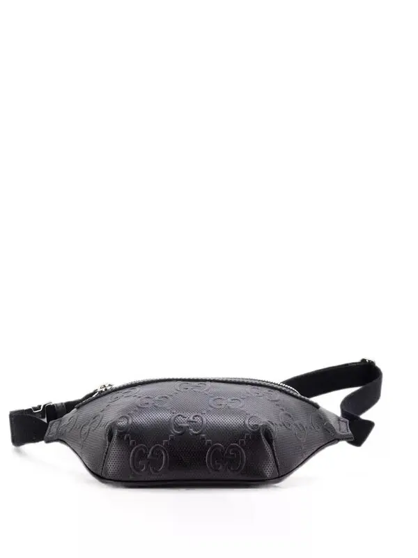 Gucci Gg Embossed Perforated Leather Small Belt Bag
