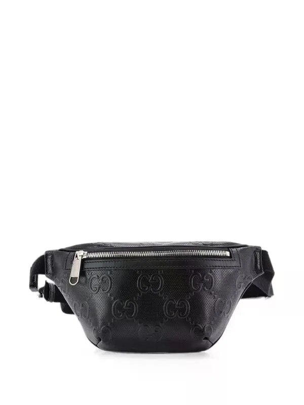 Gucci Gg Embossed Perforated Leather Small Belt Bag
