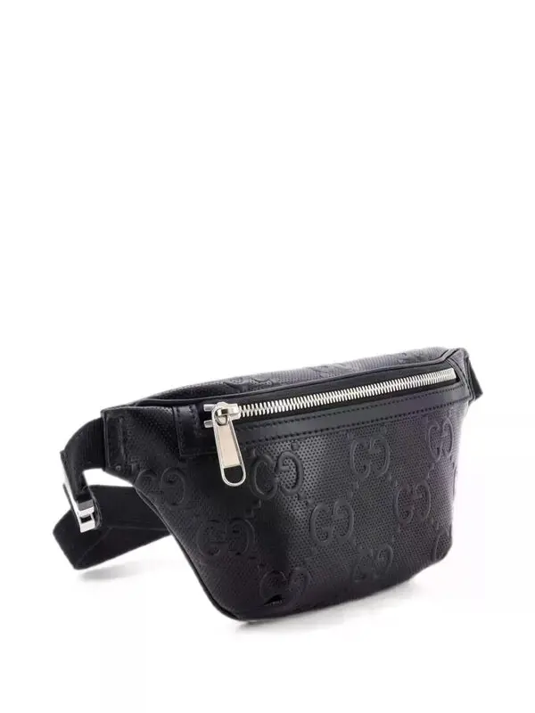 Gucci Gg Embossed Perforated Leather Small Belt Bag