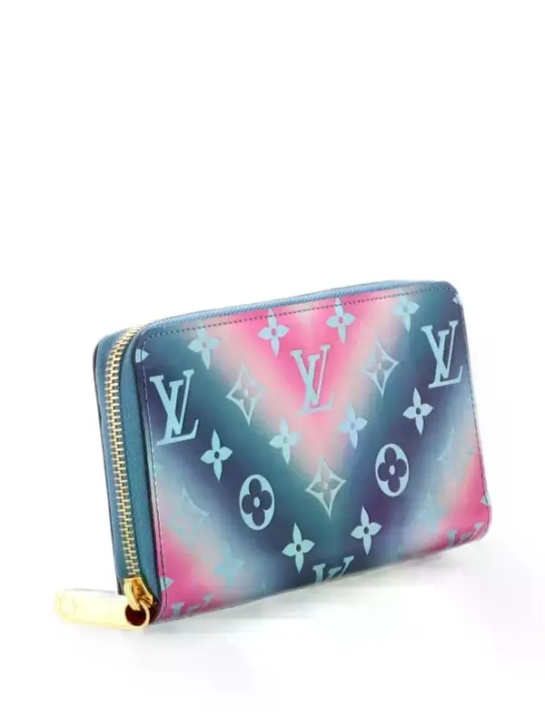 LOUIS VUITTON Zippy Wallet Limited Edition Degrade Monogram Vernis Small Wallets