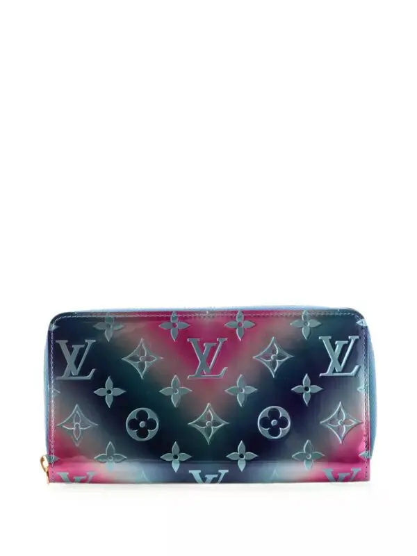 LOUIS VUITTON Zippy Wallet Limited Edition Degrade Monogram Vernis Small Wallets