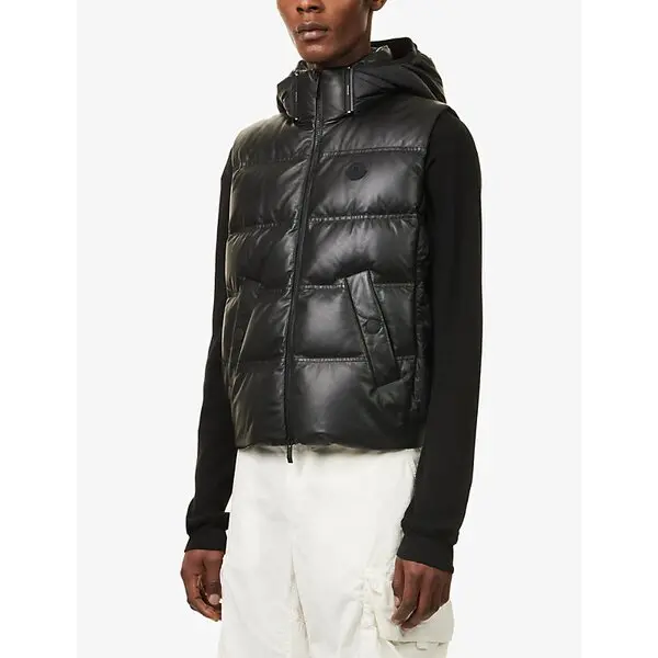 Moncler Impression Hooded Leather Gilet