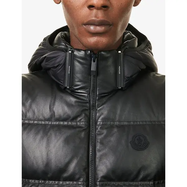 Moncler Impression Hooded Leather Gilet