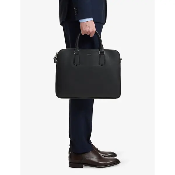 BOSS Emed Leather Document Case