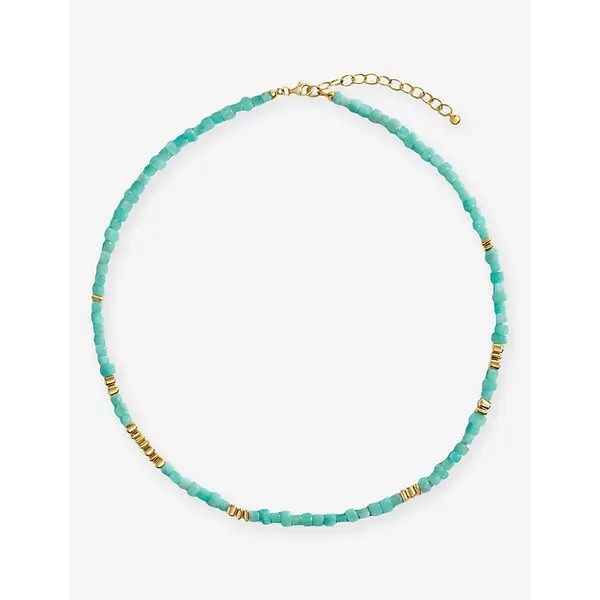 Monica Vinader Amaia Gemstone Beaded Necklace - Gold