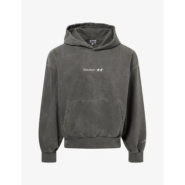 TWOJEYS Icon Logo-embroidered Cotton Hoodie