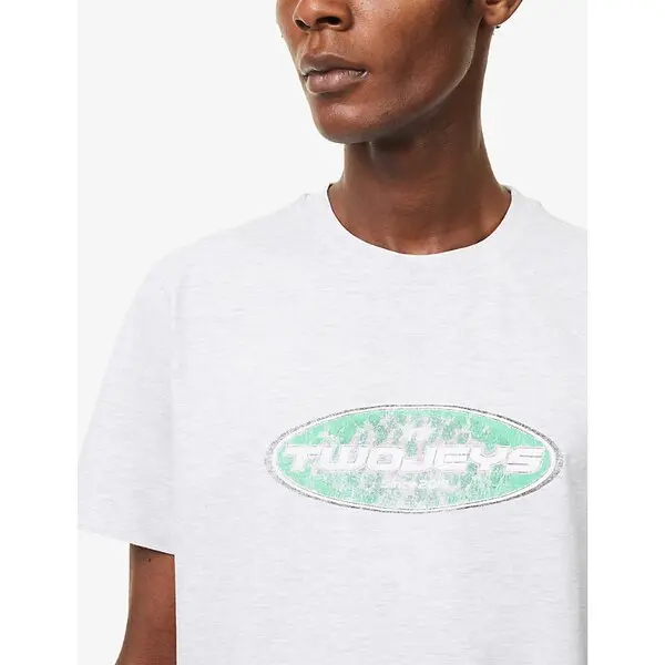 TWOJEYS Speedway Logo-print Cotton-jersey T-shirt