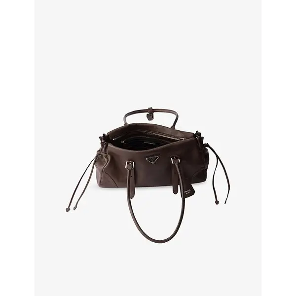Prada Bonnie Medium Leather Top-handle Bag
