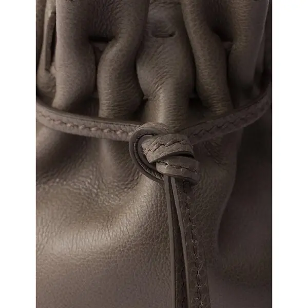 Prada Leather Top-handle Bag - Grey