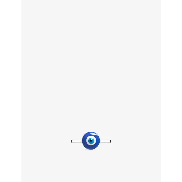 POUBEL Sterling Silver And Enamel Evil Eye Charm - Blue