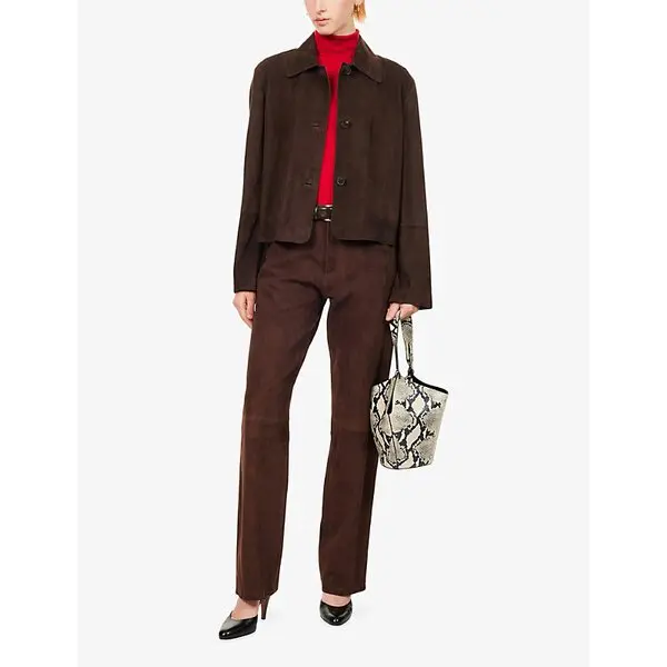 ARMA Emy Collar Suede Jacket