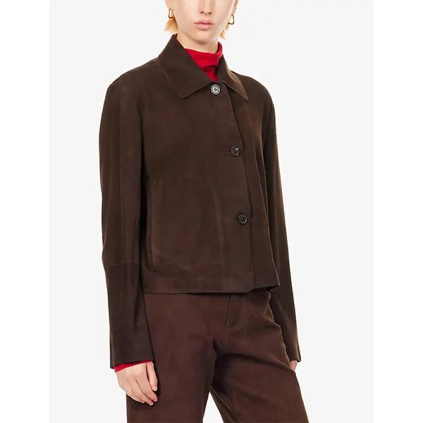 ARMA Emy Collar Suede Jacket