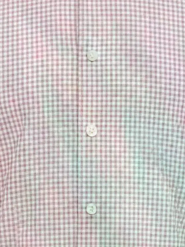 Isaia Checked Long-sleeve Shirt