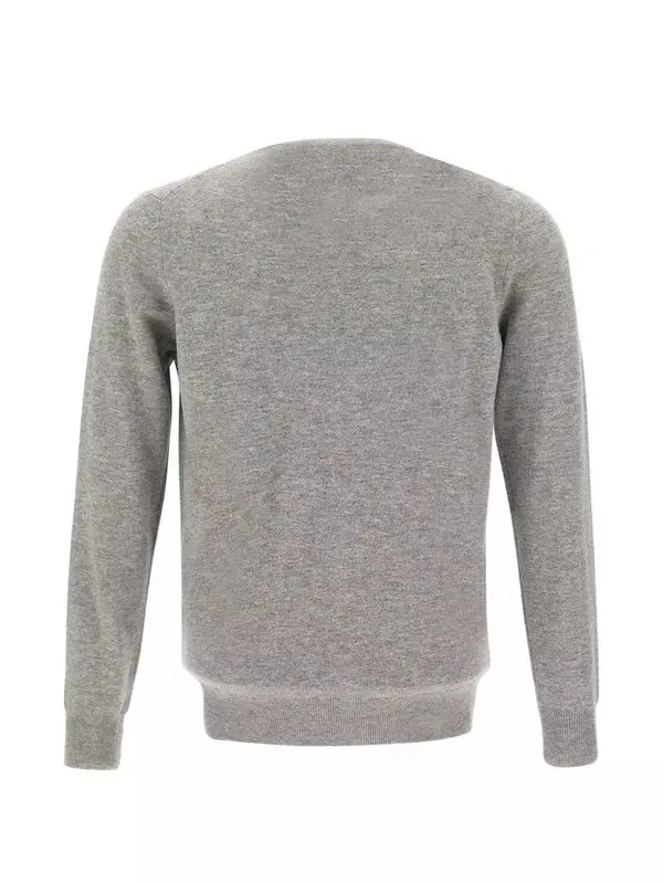 KANGRA Ribbed-knit Crew-neck Sweater