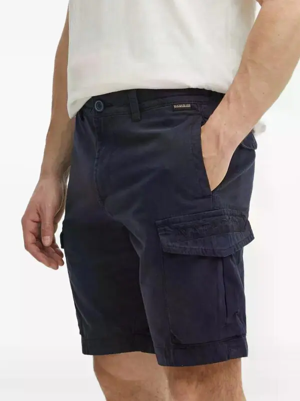 NAPAPIJRI Deline Logo-embroidered Cargo Shorts - Blue