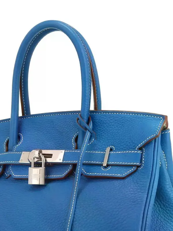 Hermès 2011 30 Birkin Tote Bag - Blue