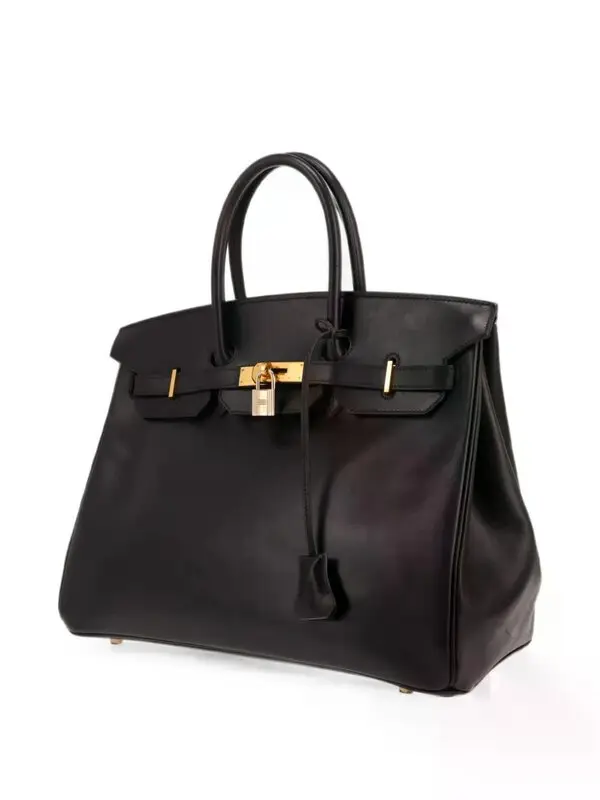 Hermès 2001 35 Birkin Tote Bag - Black
