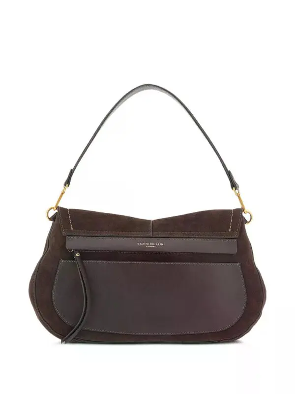 GIANNI CHIARINI Helena Round Suede Shoulder Bag