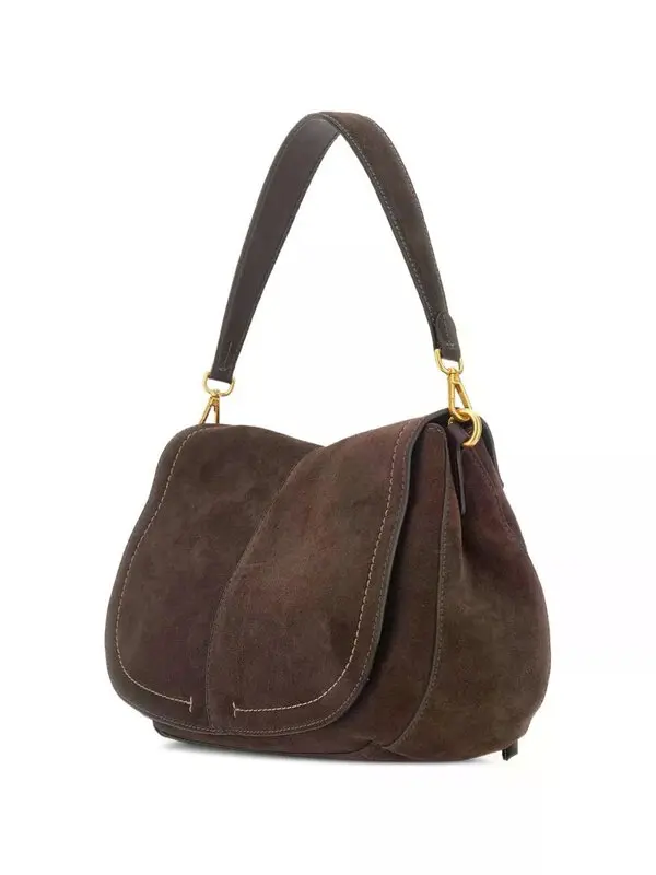 GIANNI CHIARINI Helena Round Suede Shoulder Bag