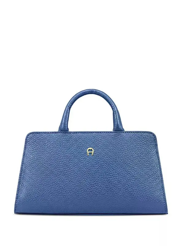 AIGNER Mini Cybill Pebbled Leather Tote Bag