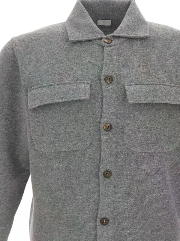 Eleventy Knit Flap-pocket Shirt