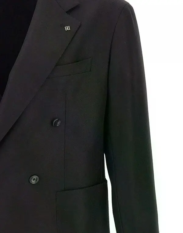 Tagliatore Double-breasted Virgin-wool Blazer