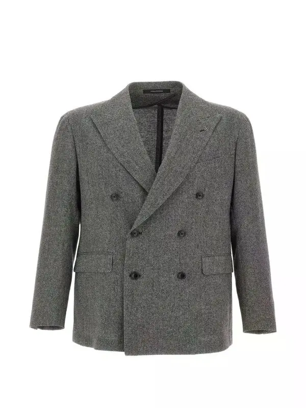 Tagliatore Herringbone Double-breasted Blazer