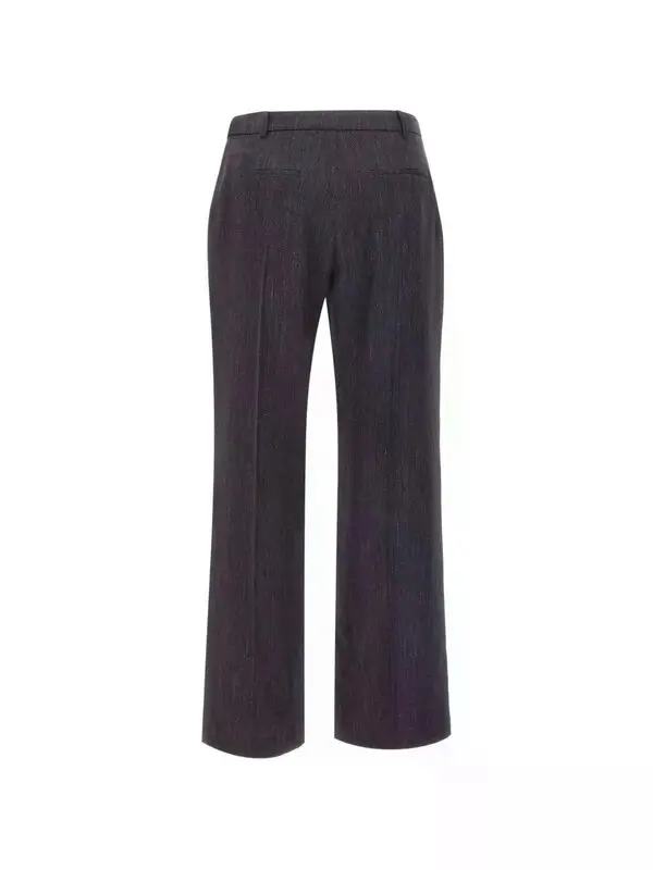 Eleventy Pressed-crease Straight-leg Trousers