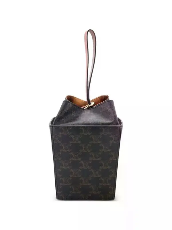 Celine Triomphe Coated Canvas Satchel