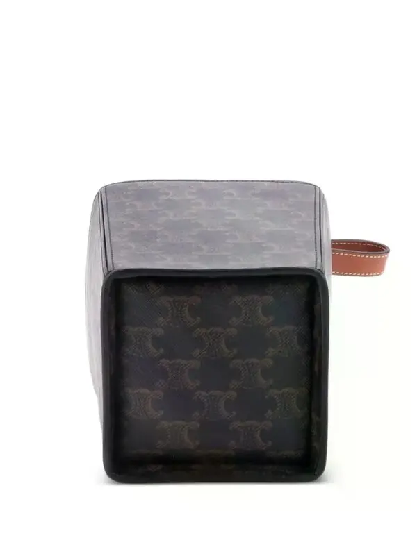 Celine Triomphe Coated Canvas Satchel