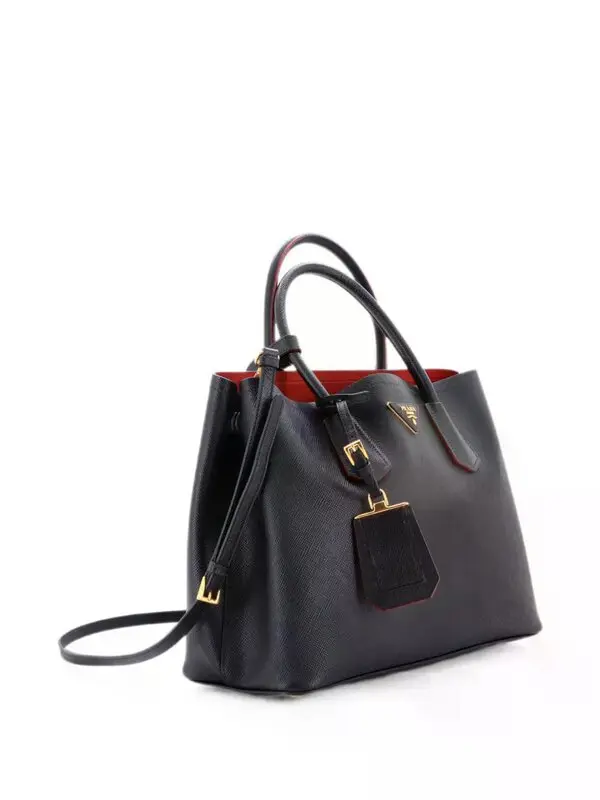 Prada Cuir Double Saffiano Leather Medium Tote Bag