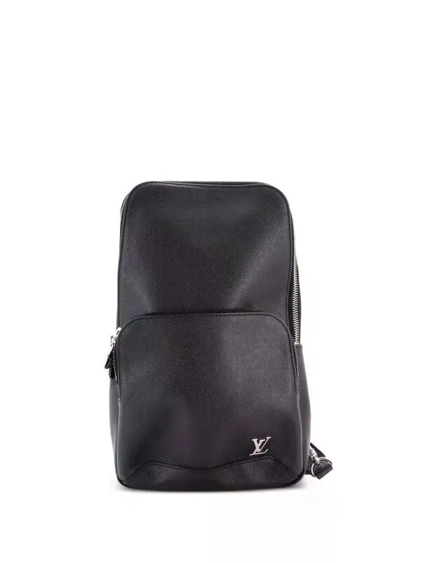 LOUIS VUITTON Avenue Sling Bag In Taiga Leather - Black