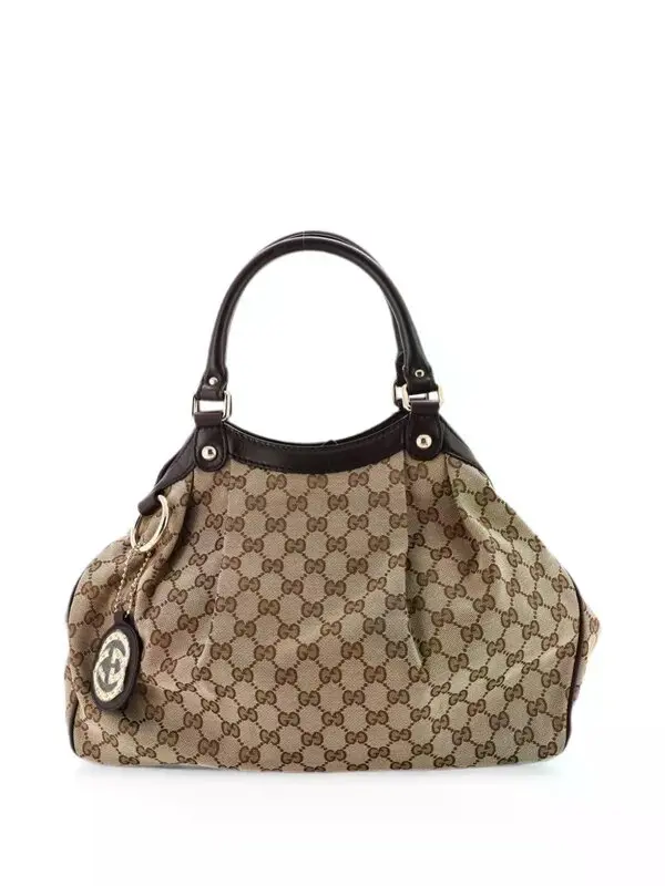 Gucci Sukey Gg Canvas With Leather Medium Tote Bag