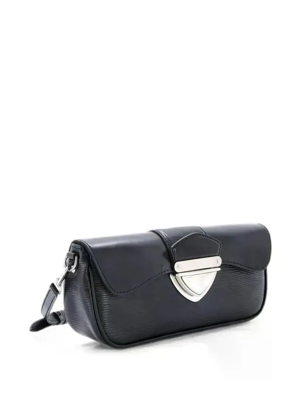 LOUIS VUITTON Montaigne Epi Leather Clutch Bag - Black