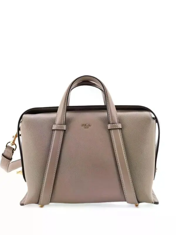 Fendi 365 Boston Bag Leather Medium Shoulder Bag