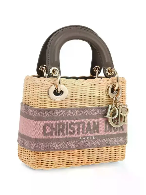 Dior 2020s Lady Wicker Mini Bag
