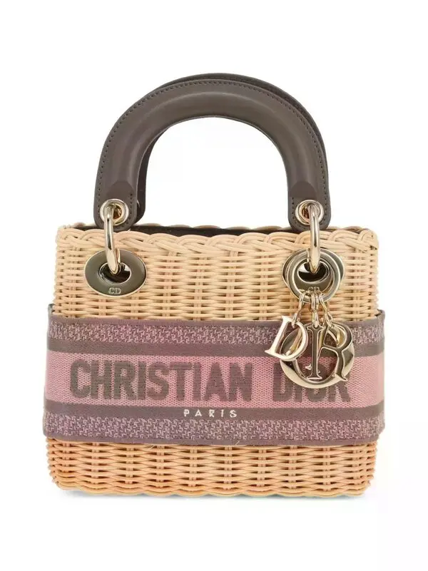 Dior Lady Wicker Mini Bag - Neutrals