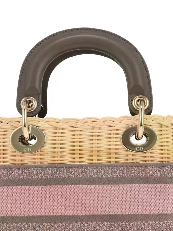 Dior Lady Wicker Mini Bag - Neutrals