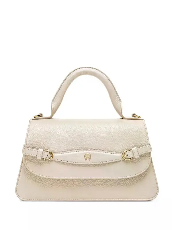 AIGNER Small Cavallo Tote Bag - White