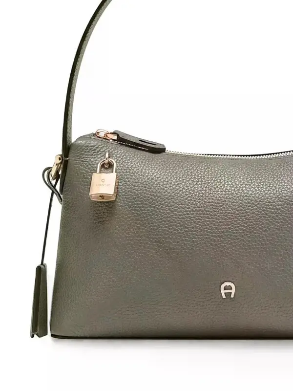AIGNER Small Delia Pebbled-leather Tote Bag