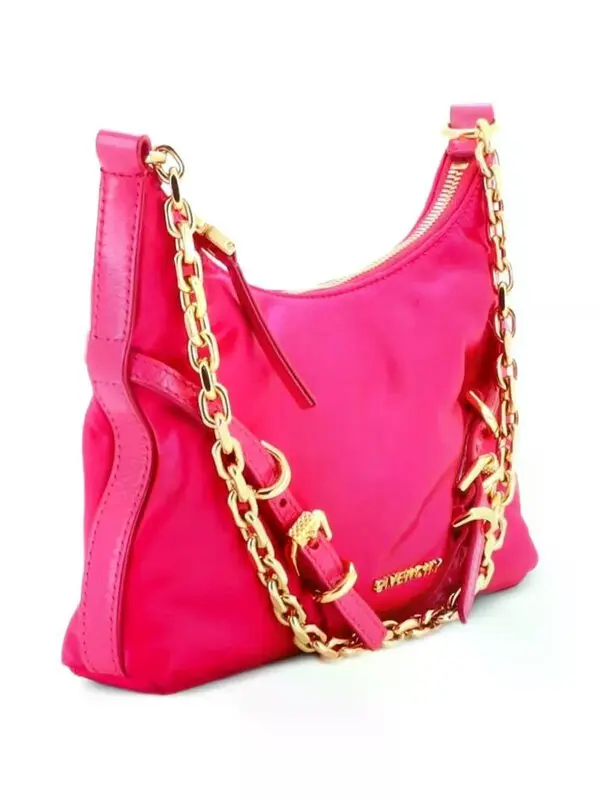 Givenchy Voyou Party Satin With Leather Mini Shoulder Bag