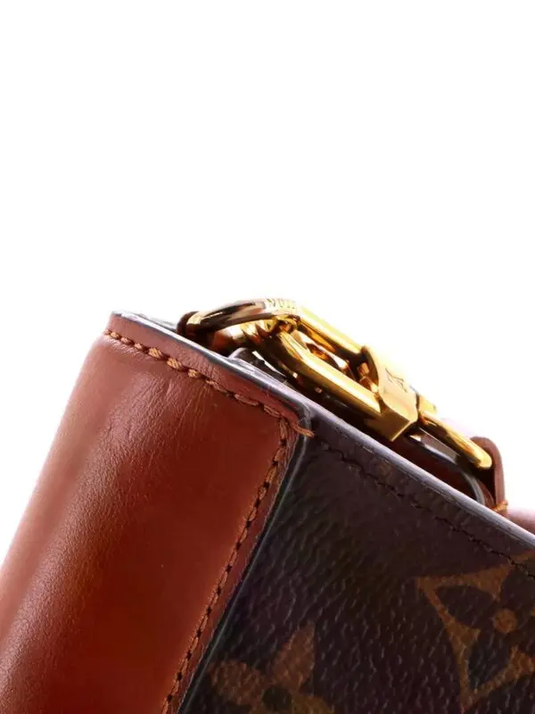 LOUIS VUITTON Monogram Canvas And Leather Padlock On Strap Crossbody Bag - Brown