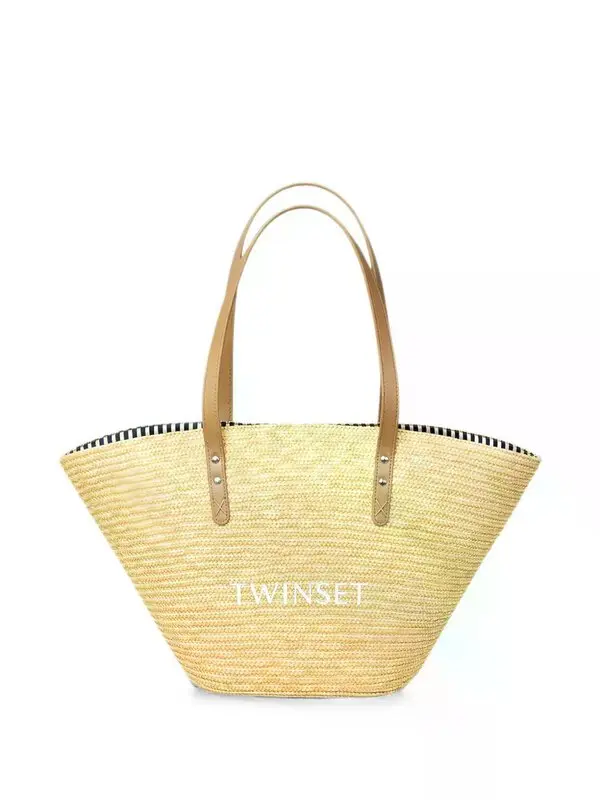 TWINSET Embroidered-logo Tote Bag