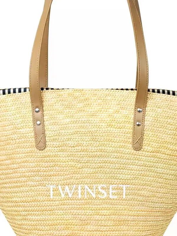 TWINSET Embroidered-logo Tote Bag