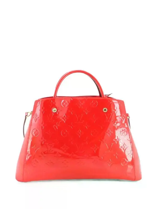 LOUIS VUITTON Montaigne Handbag Monogram Vernis Mm Tote Bag